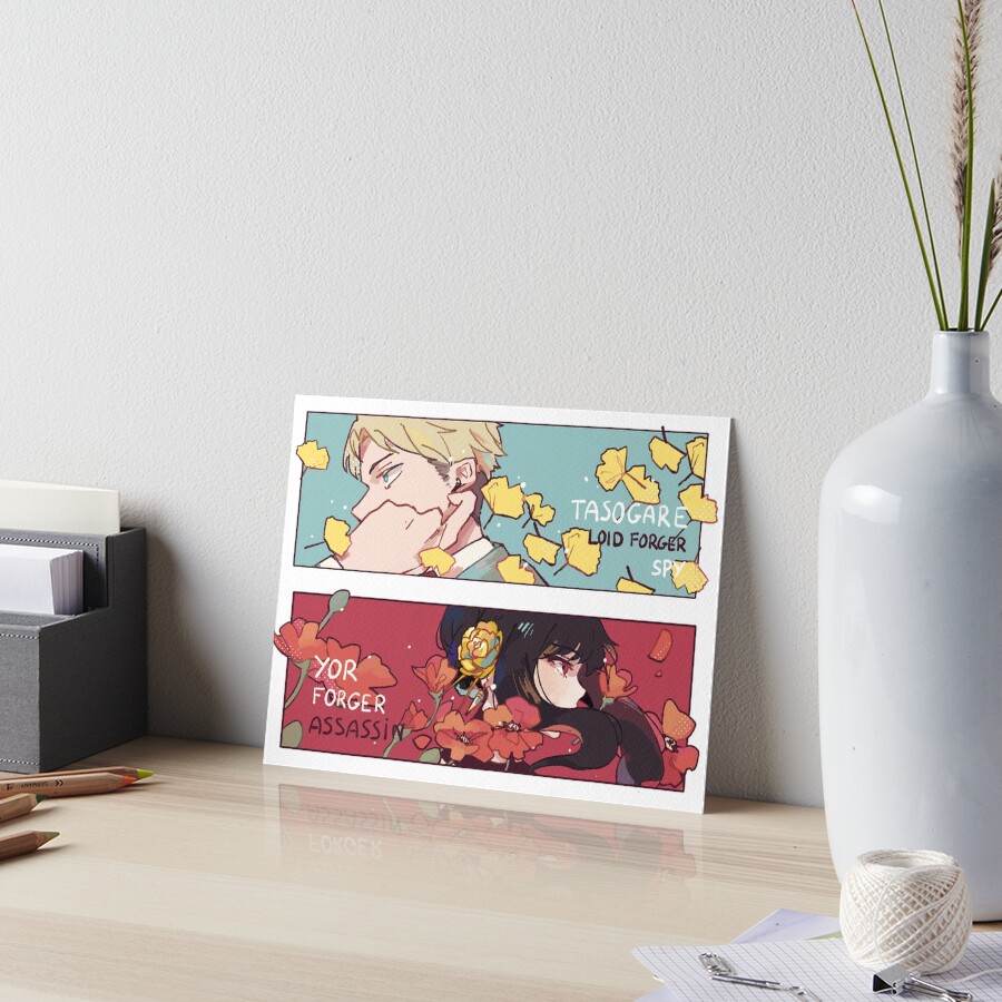 "SPY X FAMILY LOID FORGER AND YOR FORGER" Art Board Print for Sale by ...