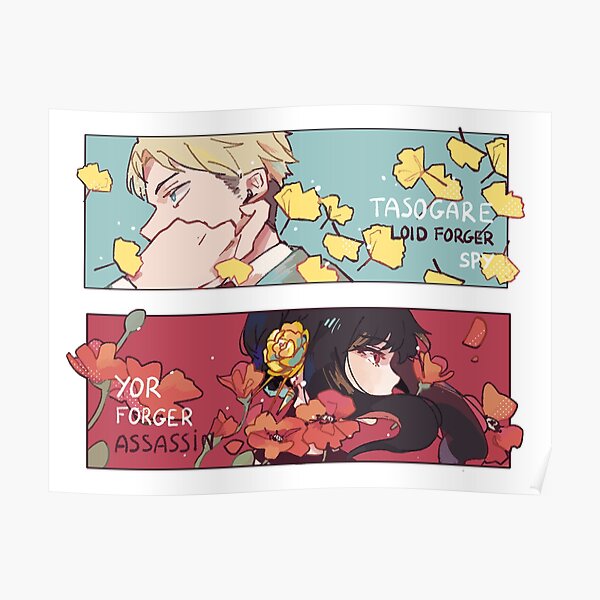 "SPY X FAMILY LOID FORGER AND YOR FORGER" Poster for Sale by ...