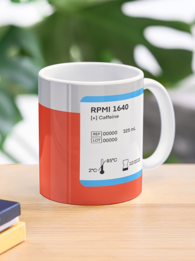 "RPMI 1640 Media [+] Caffeine Novelty Science Mug" Coffee Mug for Sale ...