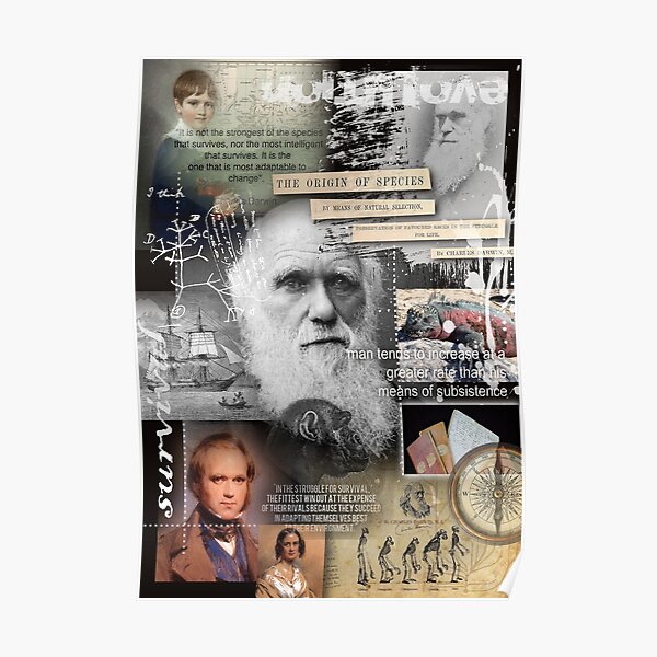 "charles darwin" Poster by arteology | Redbubble