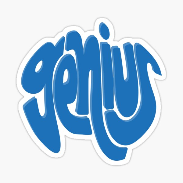 "Genuis For Urban Outfitters" Sticker for Sale by LaMorainAZY | Redbubble