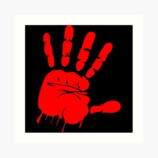 "MMIW-missing-murdered-indigenous-women-Red-hand-dripping-blood" Art ...