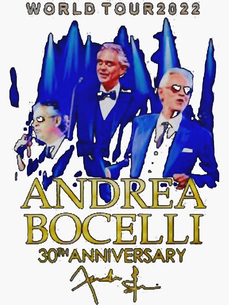 "Andrea-World-Tour-2022-30th-Anniversary" Sticker for Sale by ...