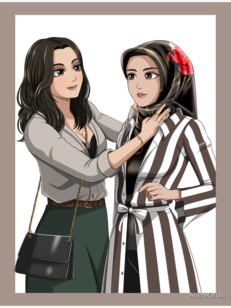 "Turkish Anime Heroine (Box Art)" Sticker for Sale by AnimeOfUs | Redbubble