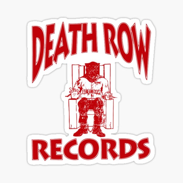 "Death Row Records Logo Red Sticker" Sticker for Sale by ...