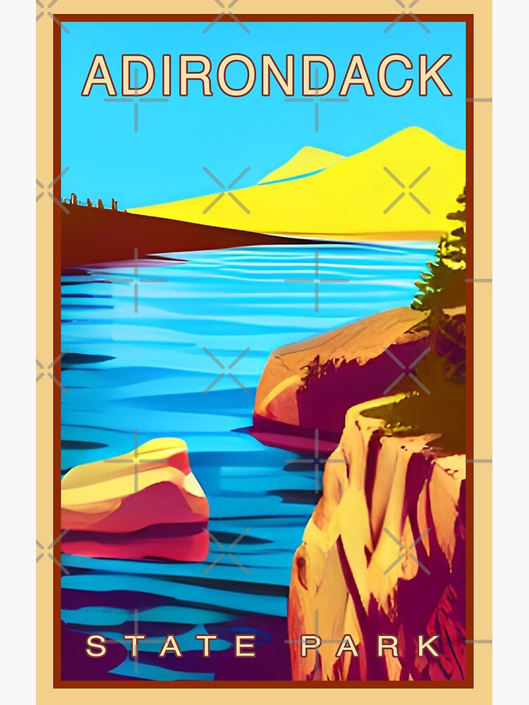 "Adirondack State Park Adirondacks" Sticker for Sale by CattlettArt ...