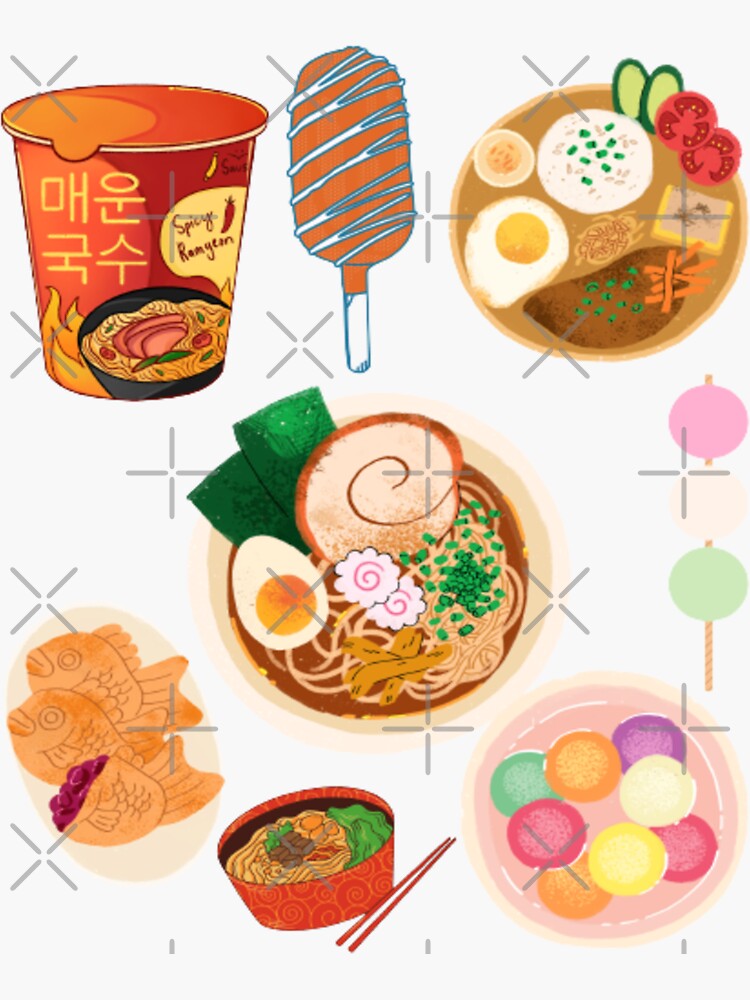 "Japanese Inspired Pack - Anime Ramen Pack" Sticker for Sale by Nero9o ...
