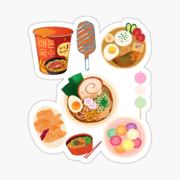 "Japanese Inspired Pack - Anime Ramen Pack" Sticker for Sale by Nero9o ...