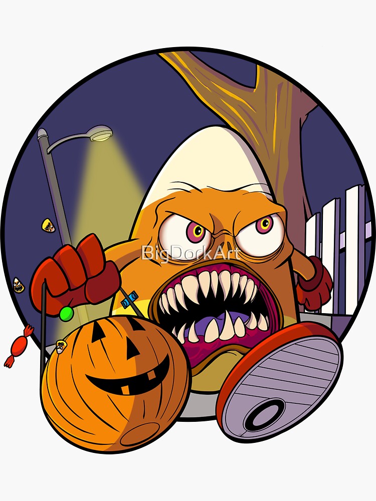 "Bad Candy - with background" Sticker for Sale by BigDorkArt | Redbubble