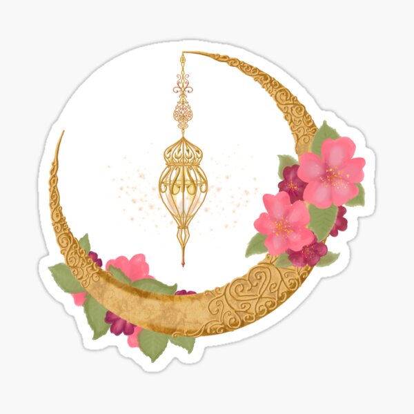 "Golden Crescent" Sticker for Sale by BintAdnan | Redbubble