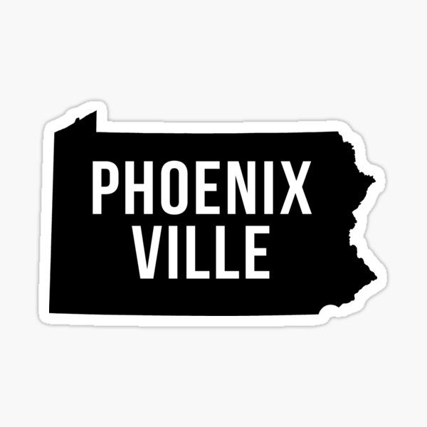 "Phoenixville, Pennsylvania Silhouette" Sticker for Sale by ...