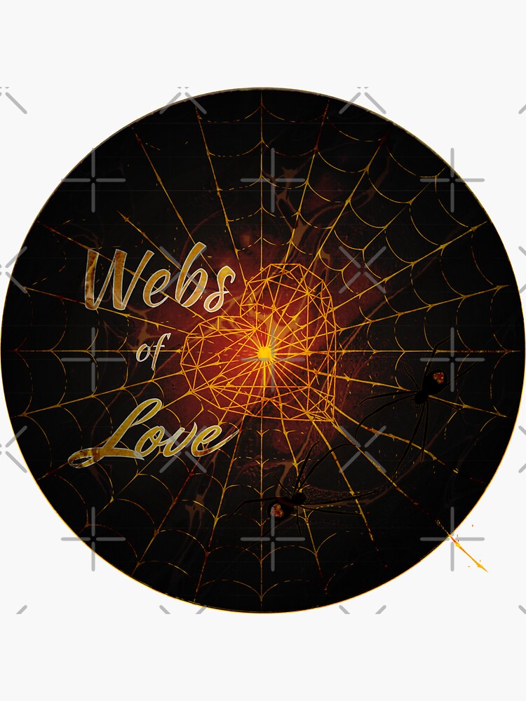 "Spider Webs of Love - Ember" Sticker for Sale by MythikCreationz ...