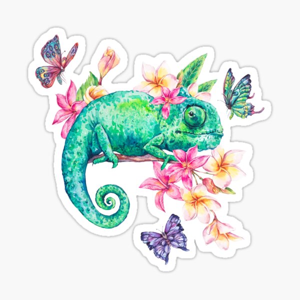 Chameleon Stickers | Redbubble