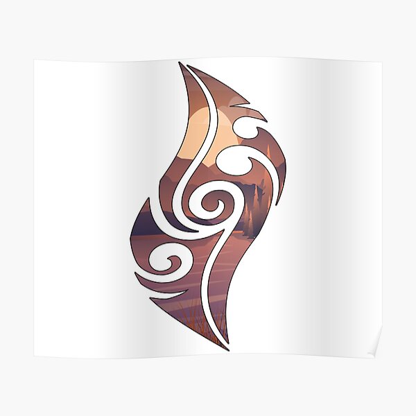 "Break Of Day Sun Koru Symbol" Poster for Sale by damonasplace | Redbubble