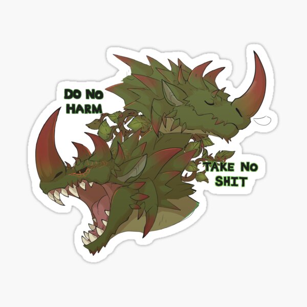 "DO NO HARM" Sticker for Sale by Nargannoying | Redbubble
