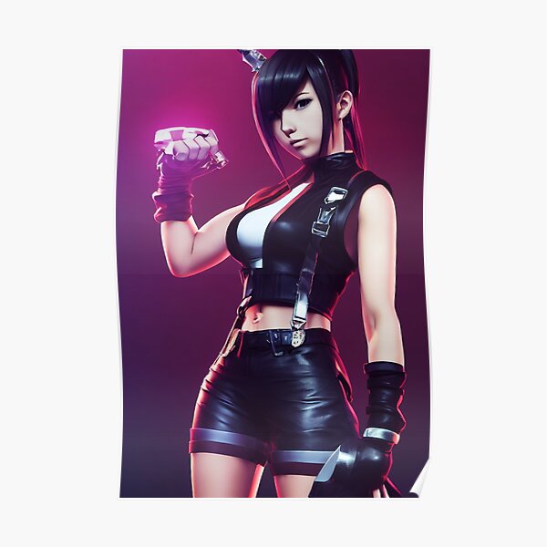 "Tifa fanart" Poster for Sale by Daniel-LJ | Redbubble