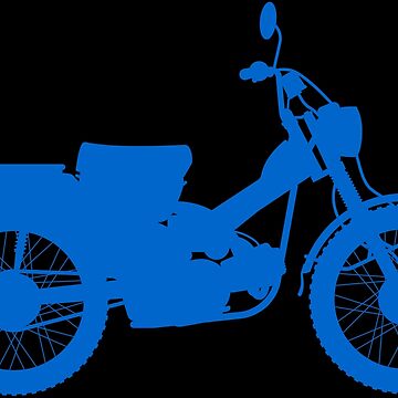 "Honda CT110 Postie Bike - Blue Silhouette " Poster for Sale by StudioFloyd | Redbubble