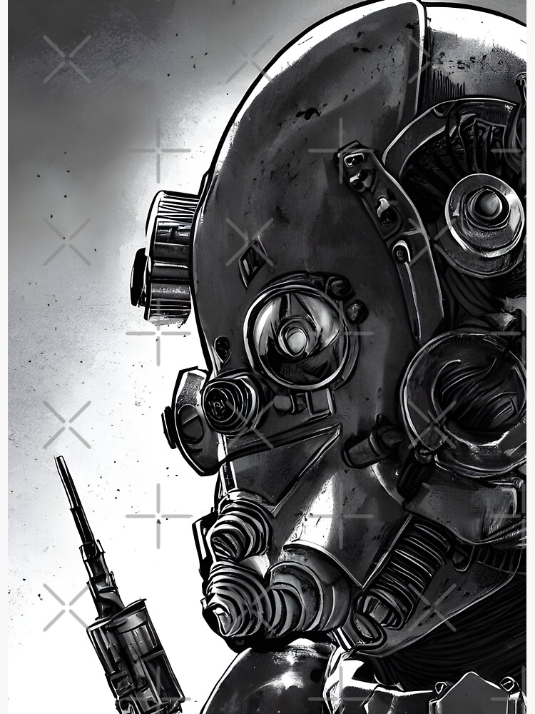 "Fallout - Automatron Doc" Sticker for Sale by AfroMatic | Redbubble