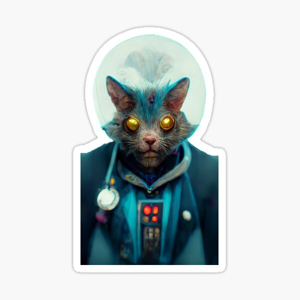"Doctor Cat." Sticker for Sale by Postyoung | Redbubble