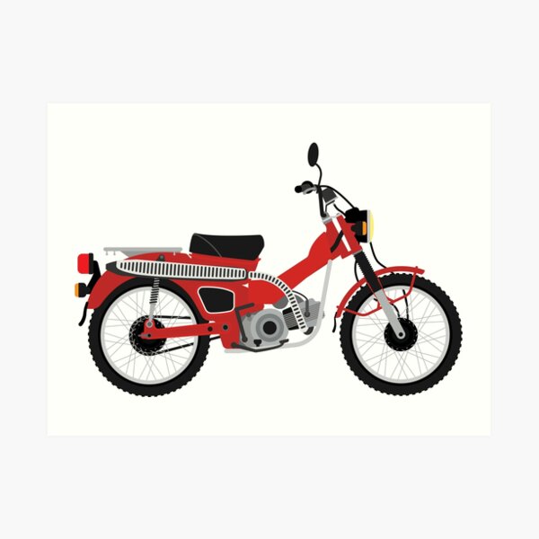 "Honda CT110 Postie Bike" Art Print for Sale by StudioFloyd | Redbubble