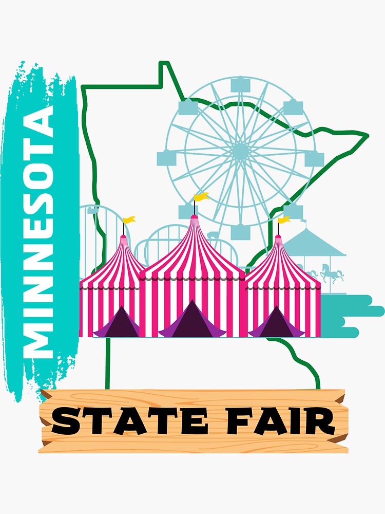 "Minnesota State Fair" Sticker for Sale by CuteDesignn | Redbubble