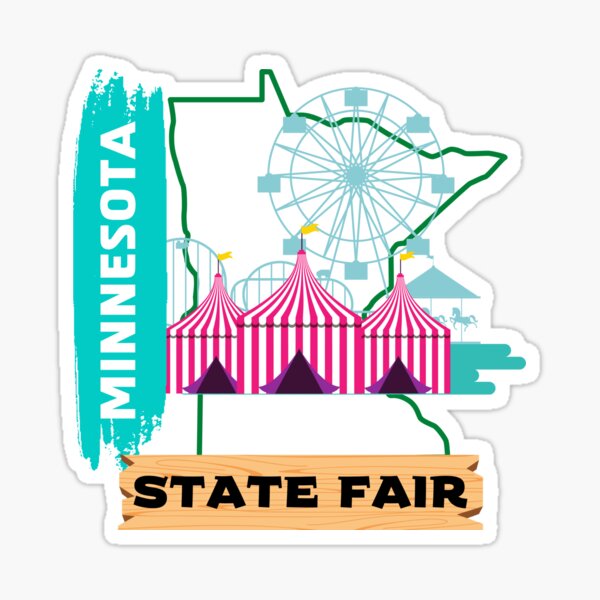 "Minnesota State Fair" Sticker for Sale by CuteDesignn | Redbubble