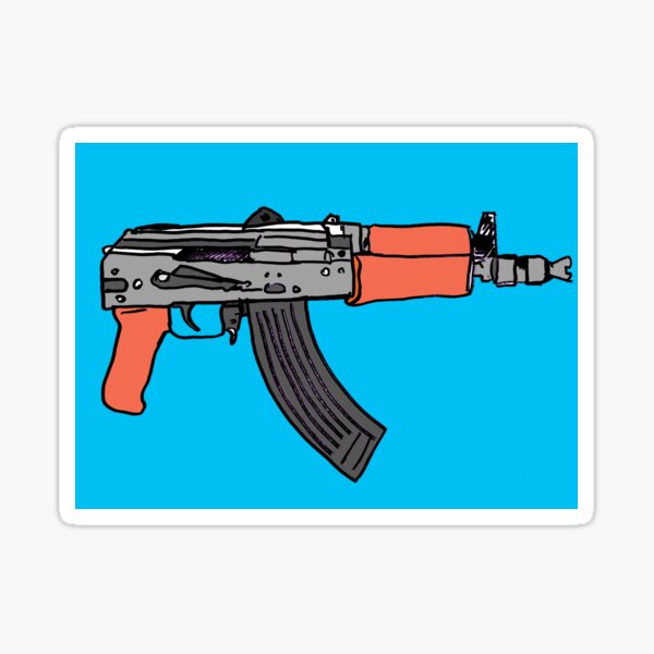 "Gun " Sticker for Sale by juhanrodrik | Redbubble