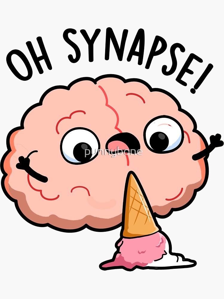 "Oh Synapse Funny Brain Puns " Sticker for Sale by punnybone | Redbubble