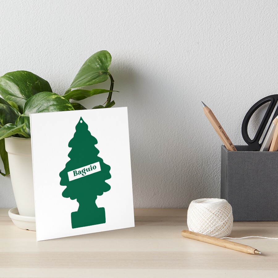 "BAGUIO PINE TREE FILIPINO STICKER POCKET DESIGN" Art Board Print for ...