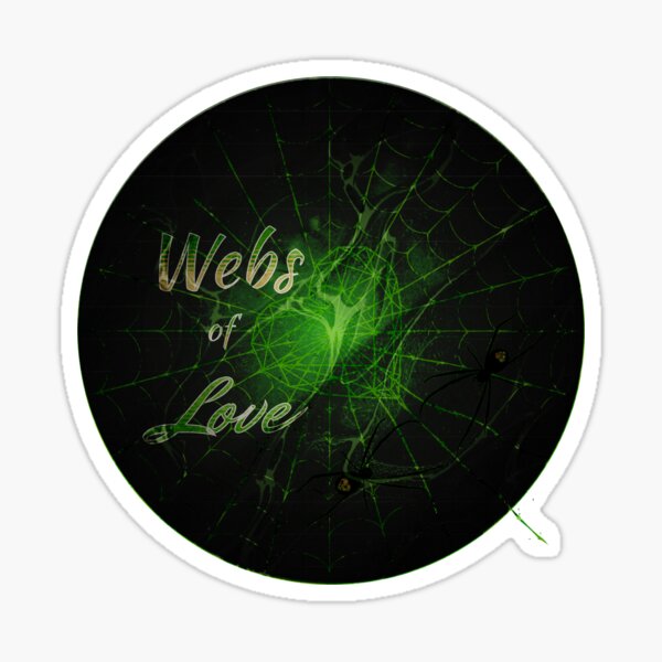 "Spider Webs of Love - Forest" Sticker for Sale by MythikCreationz ...