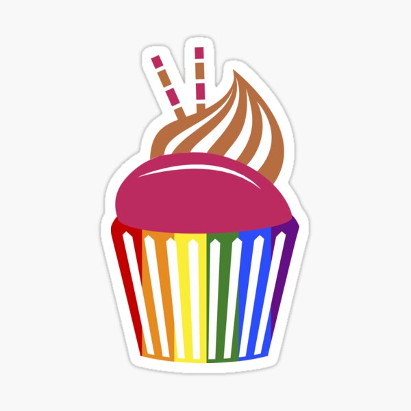 "Magic Cupcake " Sticker for Sale by LGBT-Art-Design | Redbubble