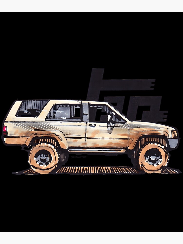 "1st Gen 4Runner TRD - Tan Essential " Poster for Sale by vicsaialcai ...
