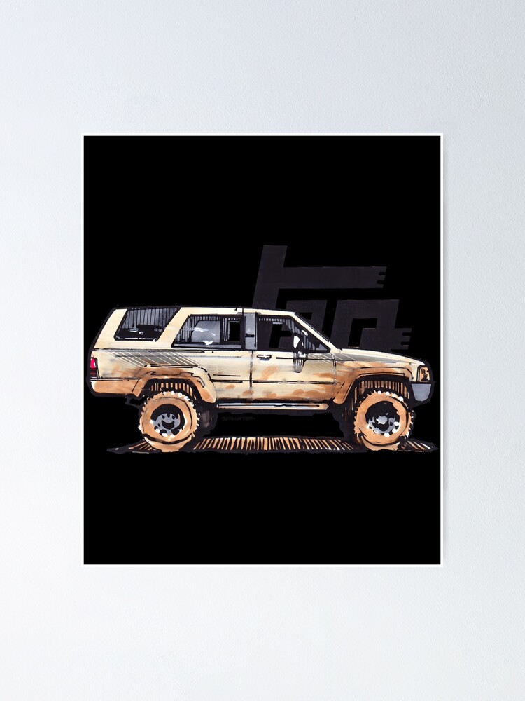 "1st Gen 4Runner TRD - Tan Essential " Poster for Sale by vicsaialcai ...