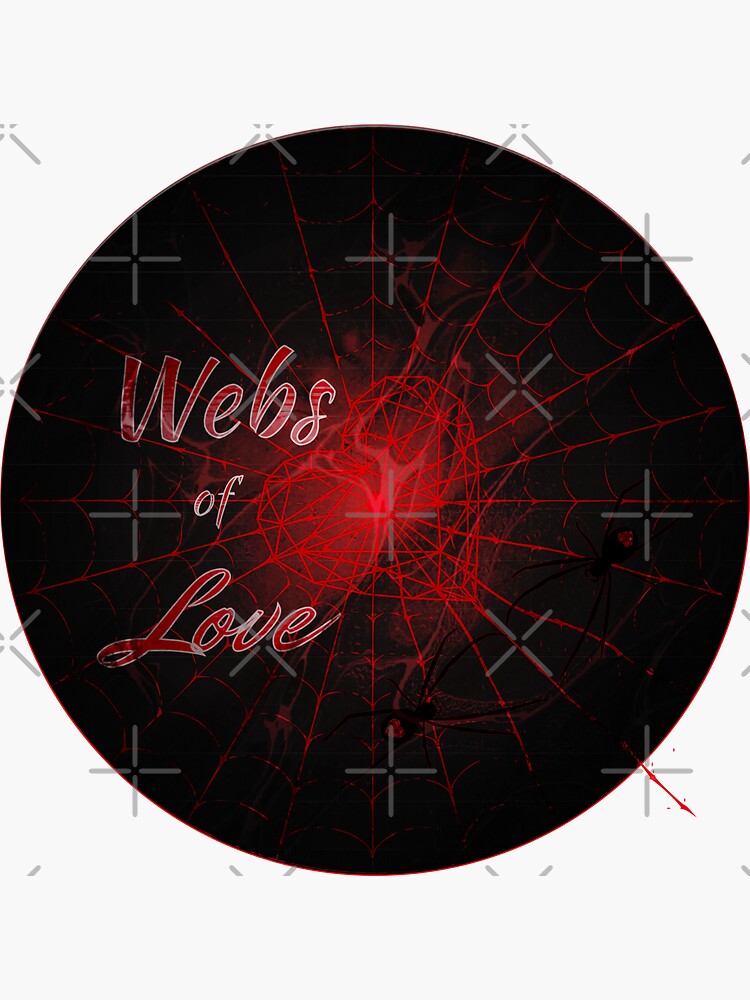 "Spider Webs of Love - Ruby" Sticker for Sale by MythikCreationz ...