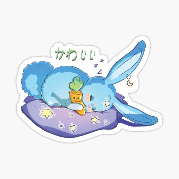 "Kawaii bunny" Sticker for Sale by 3A-Lyanun | Redbubble