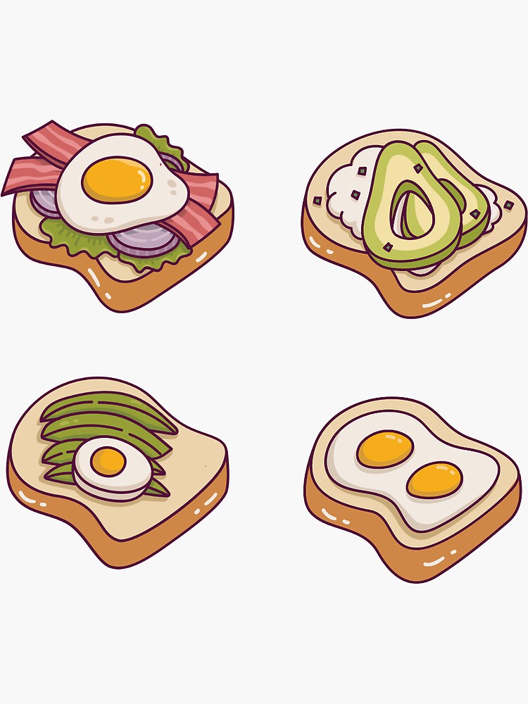 "Breakthrough toast pack - food" Sticker for Sale by Drawyourdream ...