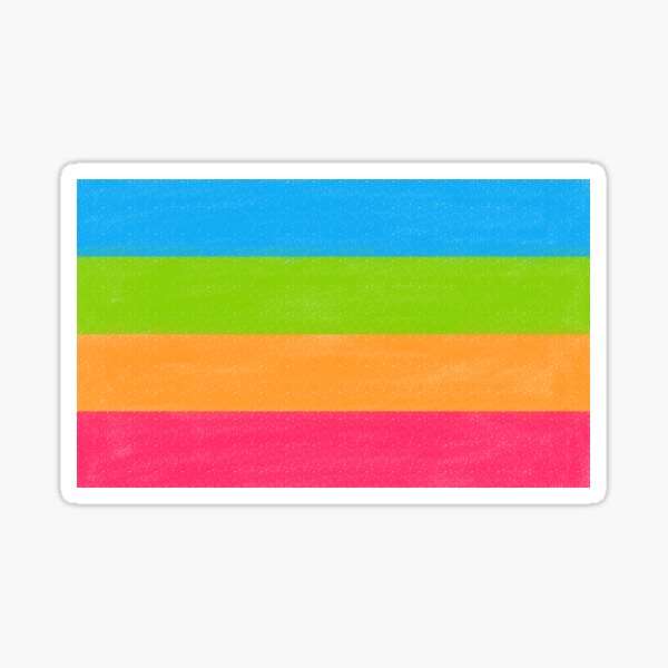 "Panromantic Pride Flag" Sticker for Sale by existentialcrab | Redbubble