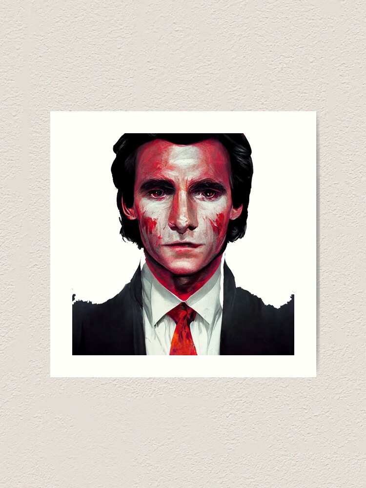 "Christian Bale as Patrick Bateman in ''American Psycho''" Art Print ...