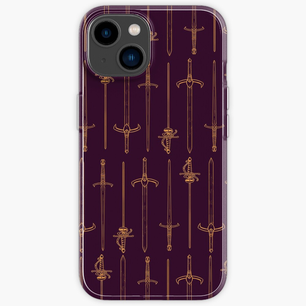 "Swords - Gold & Purple" iPhone Case for Sale by sheppard56 | Redbubble