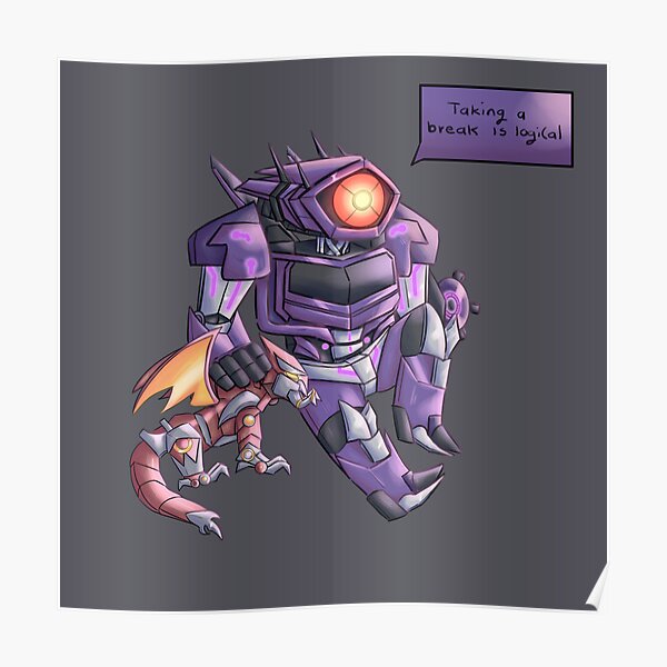 "Shockwave and Predaking Transformers Prime" Poster by BenjaCar | Redbubble