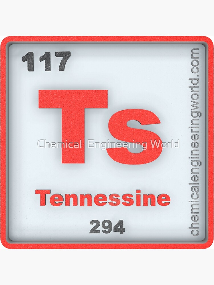 "Tennessine Element" Poster for Sale by Chem-Eng-World | Redbubble