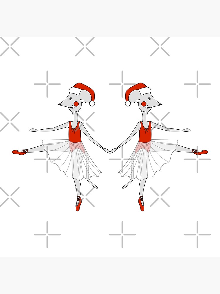 "Christmas Ballerina Mice Twins Dancing Digital Art | Christmas Special ...