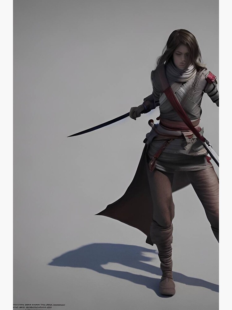 "Swords-woman" Sticker for Sale by RosaRena | Redbubble