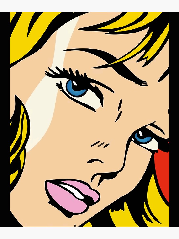 A vectorised . Lichtenstein 60s pop art Premium Premium Matte Vertical ...
