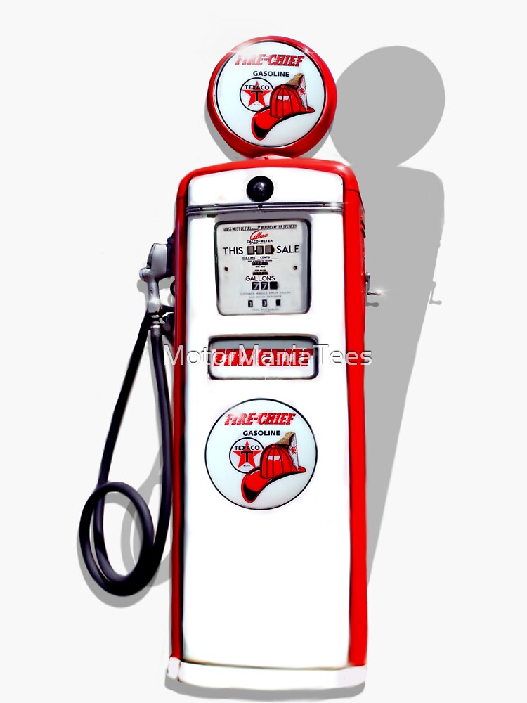 "Vintage Fire Chief Gas Pump by MotorManiac" Sticker for Sale by ...