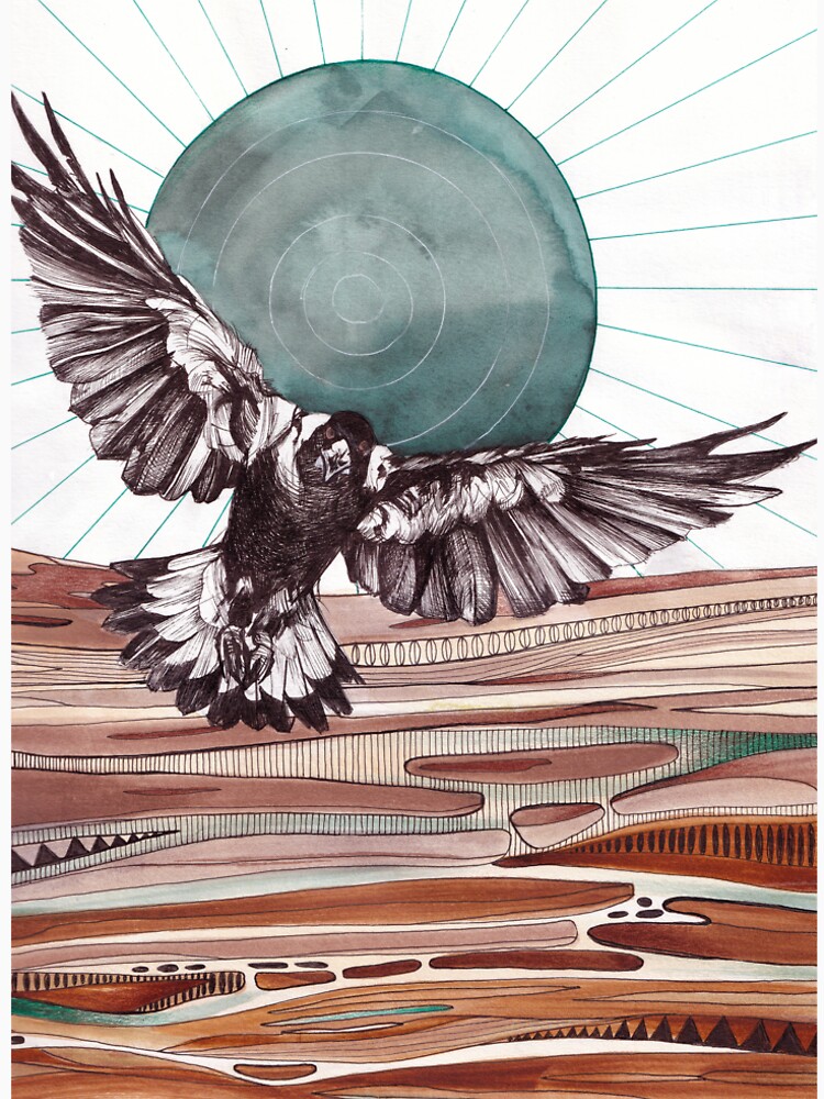 "Swoop. Watch out for the Magpie." T-shirt for Sale by SarahCarltonArt ...