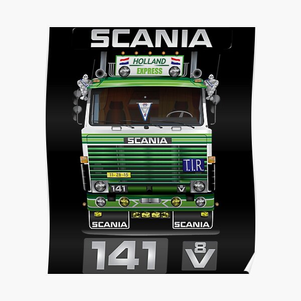 "Dutch inspired Scania 141 v8 Old school digitally created " Poster for ...