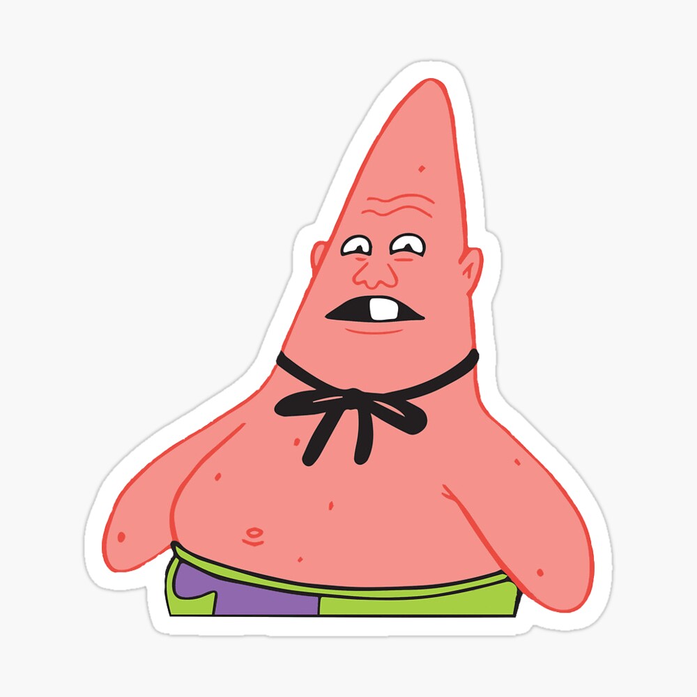 Grappige Patrick Star Foto's Pinhead Patrick Star Patch Etsy