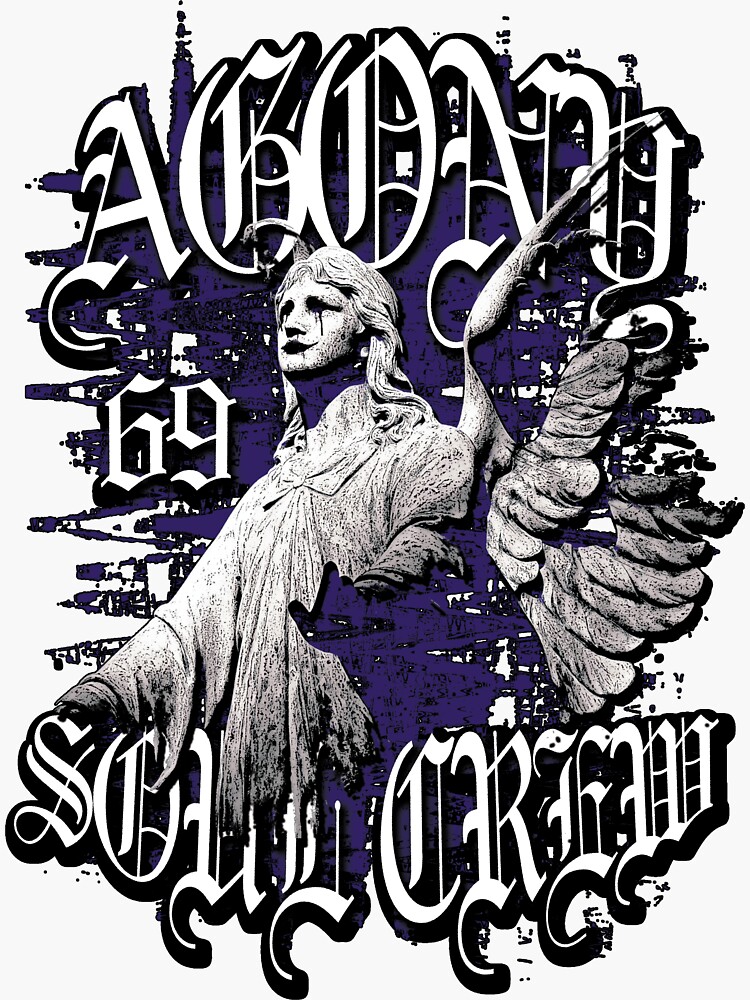 "AGONY SOUL CREW - HQ Design" Sticker for Sale by PENSEEdesign | Redbubble