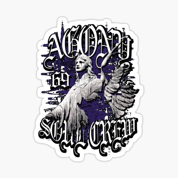 "AGONY SOUL CREW - HQ Design" Sticker for Sale by PENSEEdesign | Redbubble